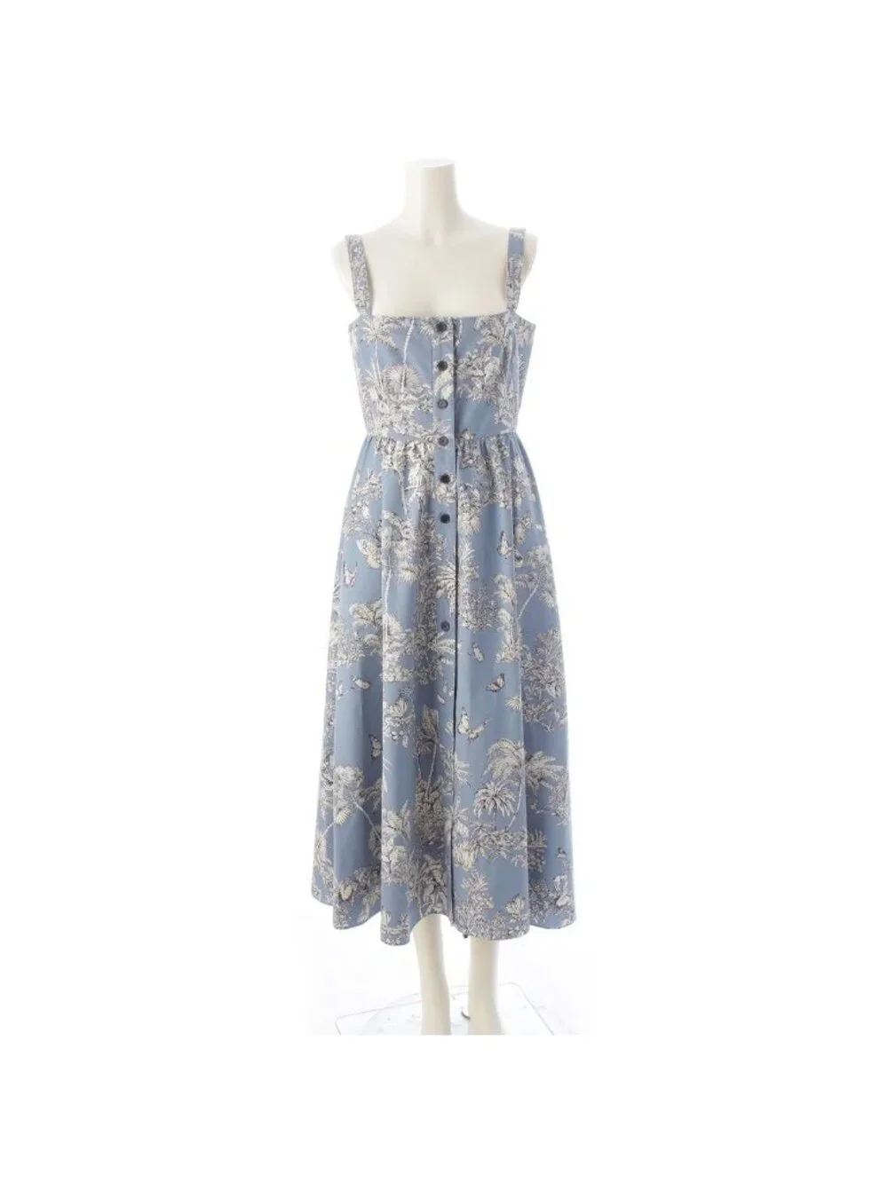 Dior | Dresses | Dior Iviera Cotton Silk De Jouy Palm Tree All Over ...